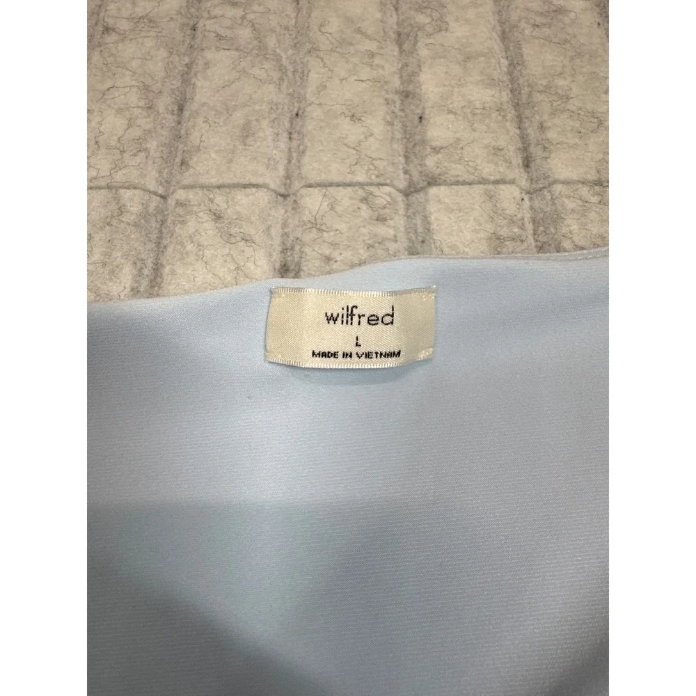 Wilfred | Tops | Wilfred Aritzia Kity Top Light Blue Gathered Scoop ...